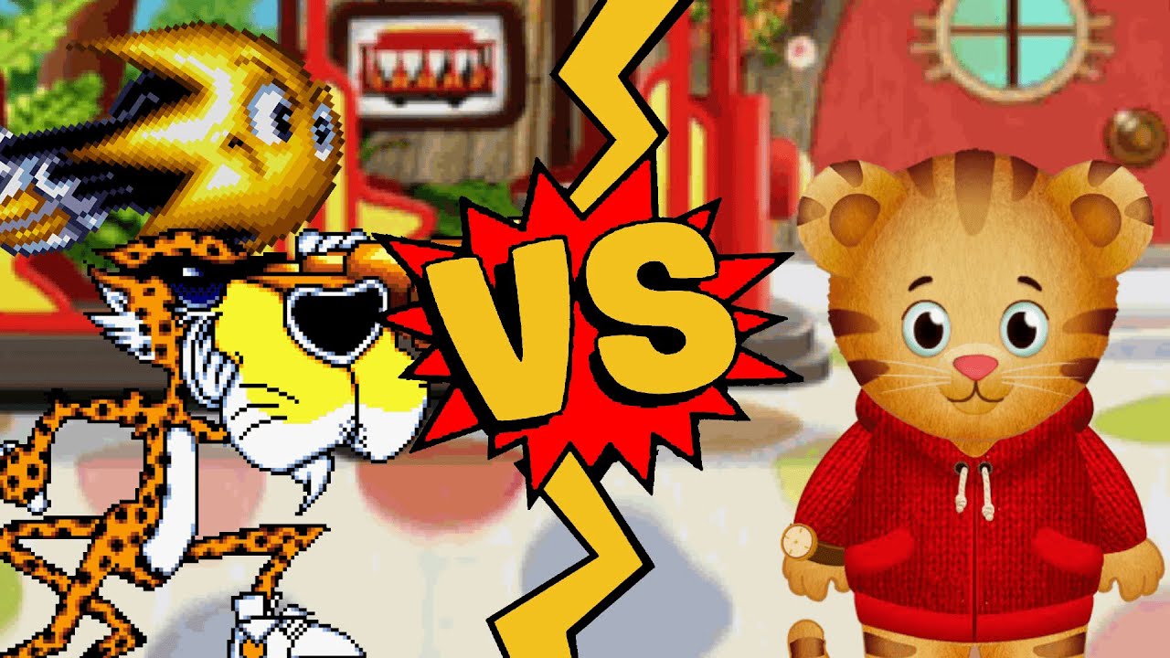 M.U.G.E.N Battles | Chester Cheetah/Ristar vs Daniel Tiger - YouTube