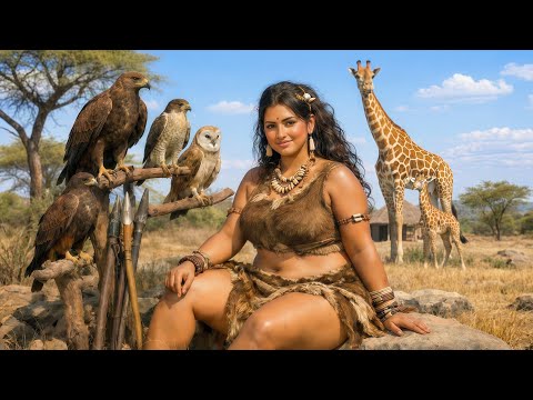 Prehistoric Village Girl Saves a Baby Giraffe | Life, Survival & Courage