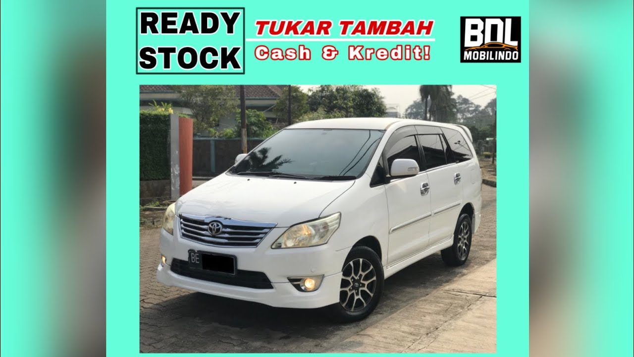 INNOVA V LUXURY BENSIN MATIC 2013 KM 95RIBU - YouTube