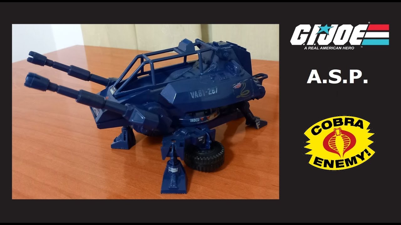 Review - Cobra A.S.P., de la colección "G.I. Joe" (Hasbro 1984) - YouTube
