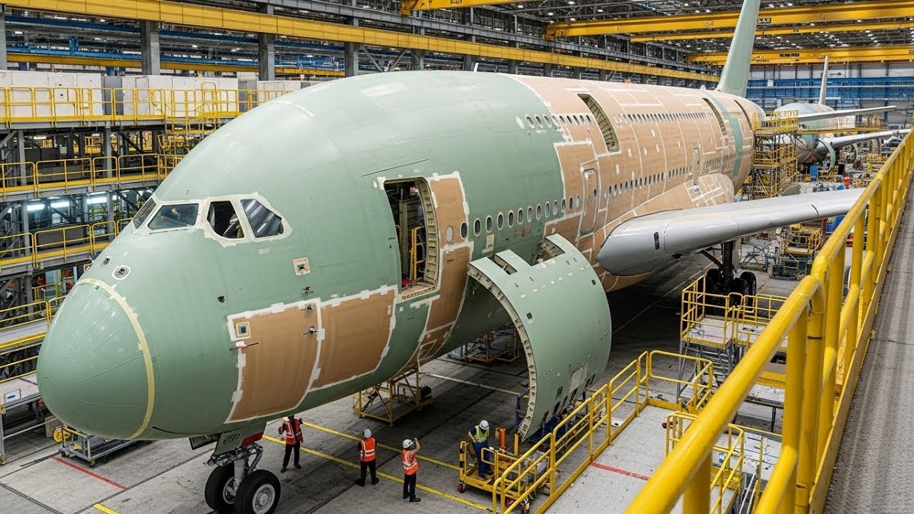 How Airbus Assembles A350 XWB Aircraft | Inside the French Final ...
