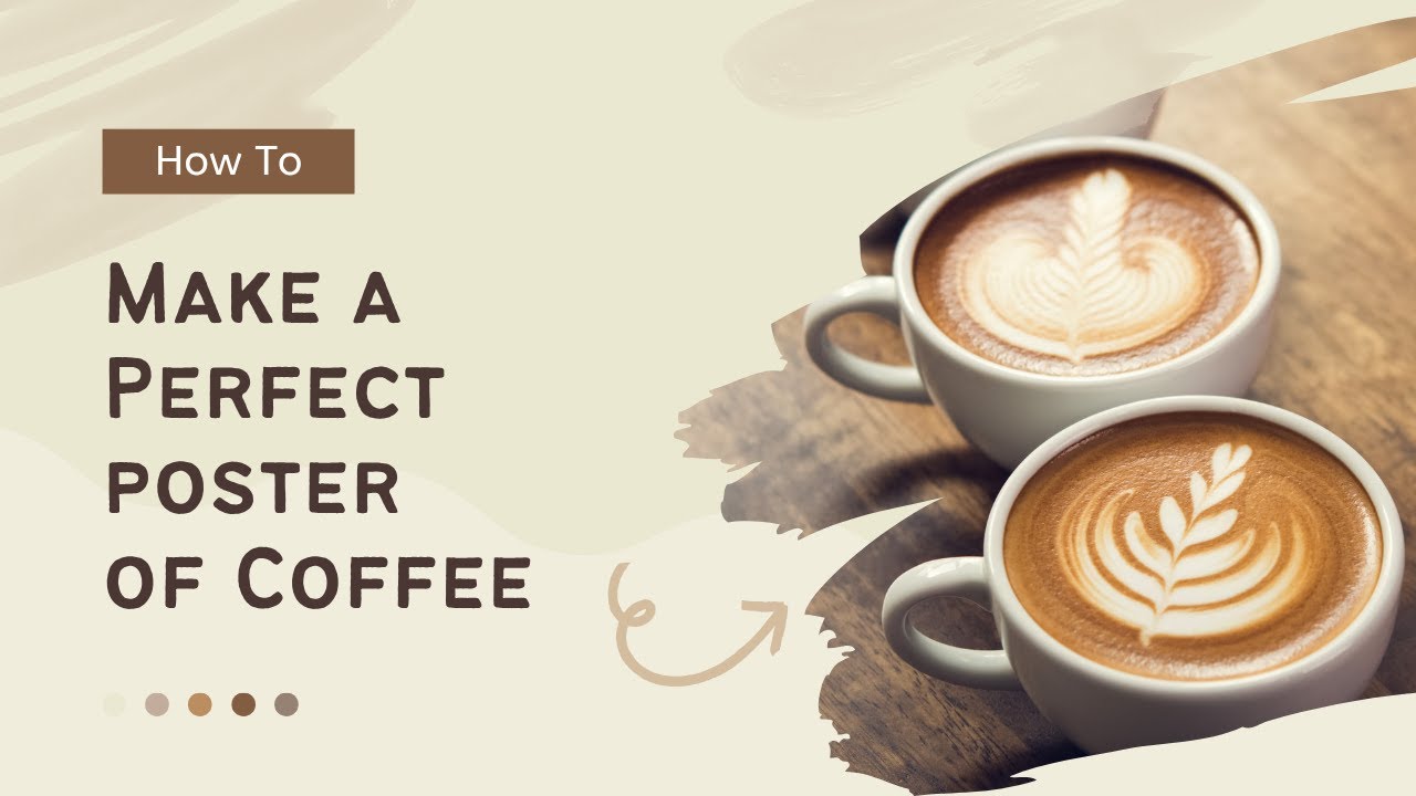 Coffee Poster Design Tutorial | Step-by-Step in Canva - YouTube
