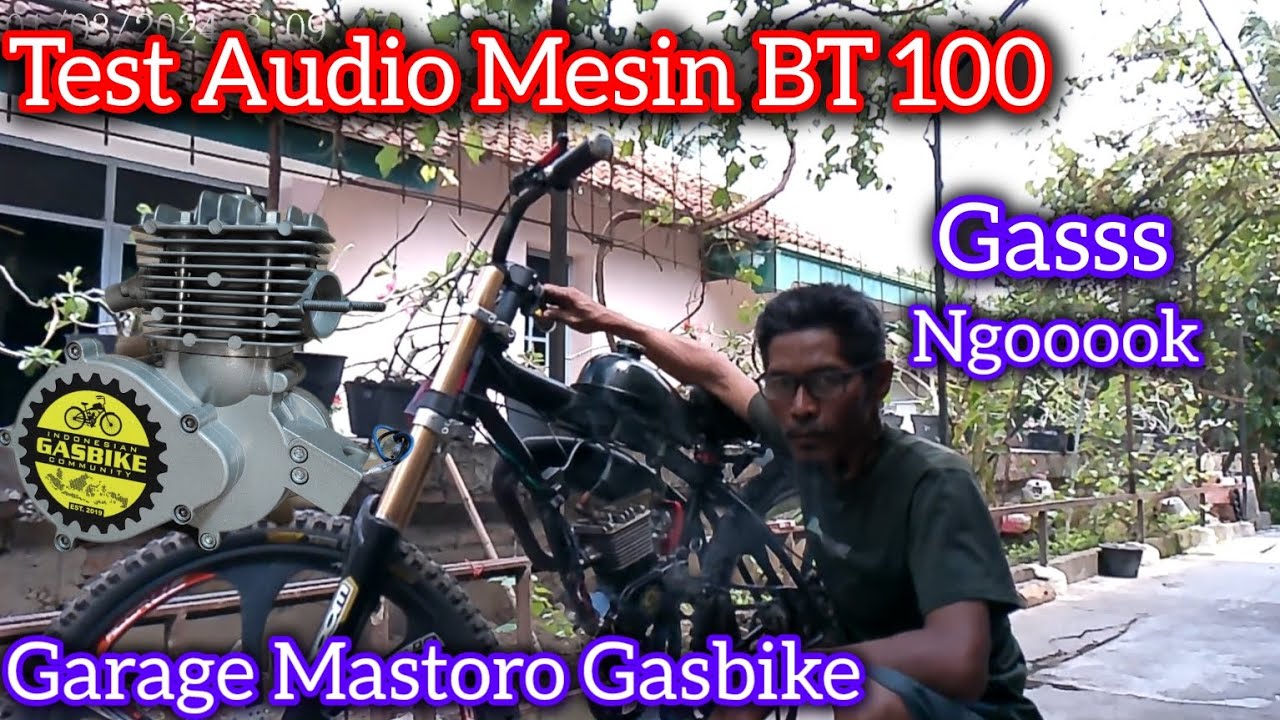 Test Audio Mesin BT 100 #motorized #bikeengine #mesin #2stroke - YouTube