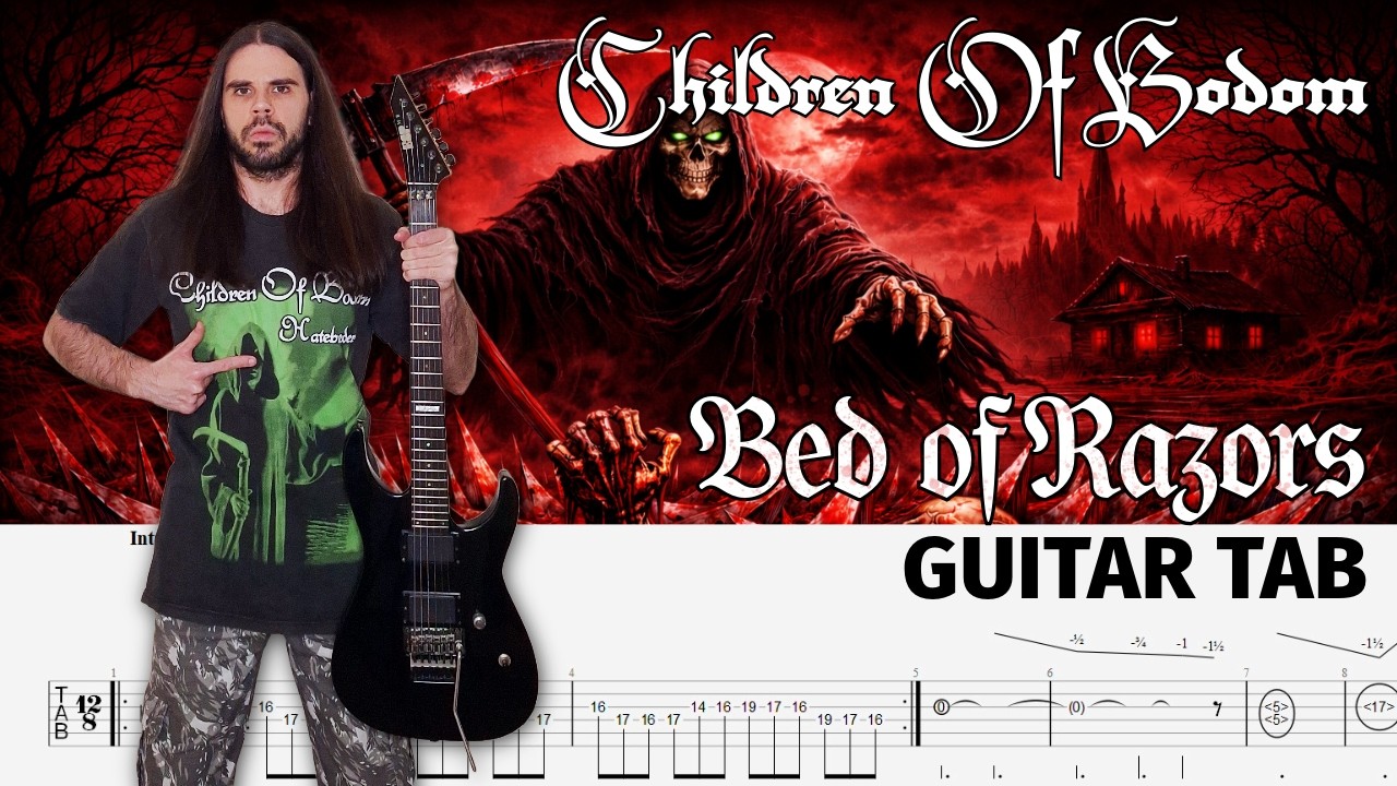 Children Of Bodom - Bed of Razors | Guitar TAB | Guitar Cover | Guitar ...