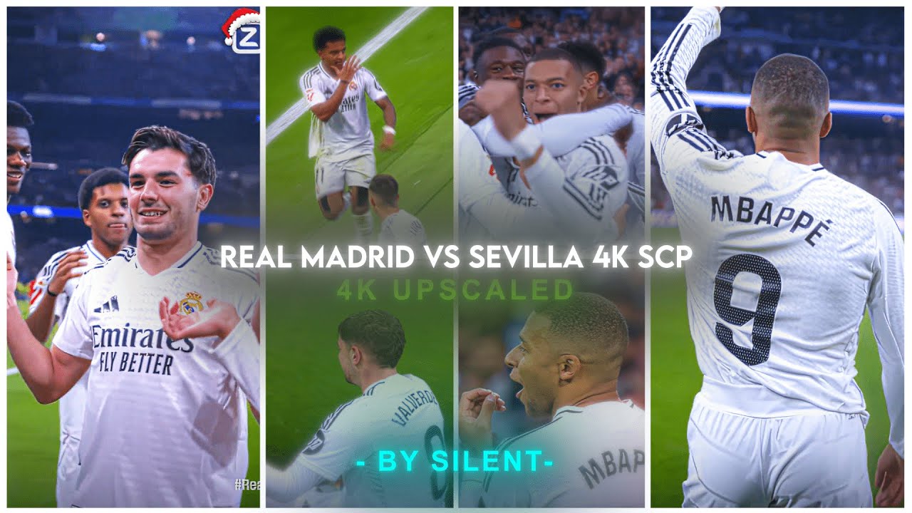 Real Madrid Vs Sevilla 4K Rare Clips Scenepack Upscale [ TOPAZ ]🔥🐐# ...
