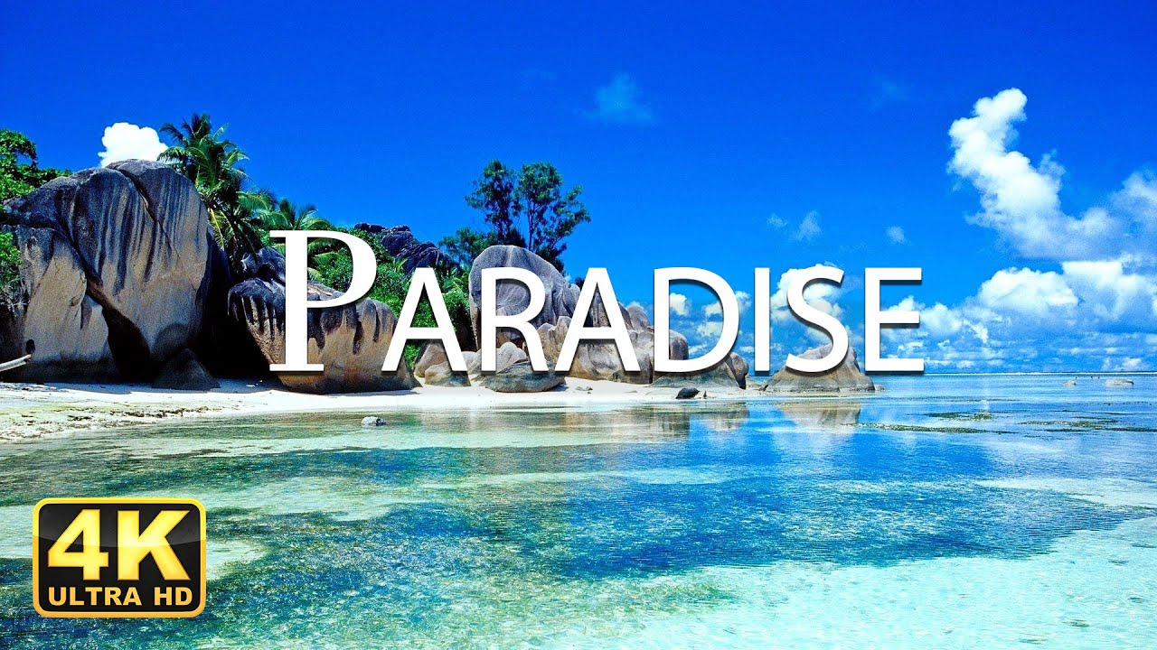 FLYING OVER PARADISE 4K UHD Amazing Beautiful Nature Scenery & Relaxing ...