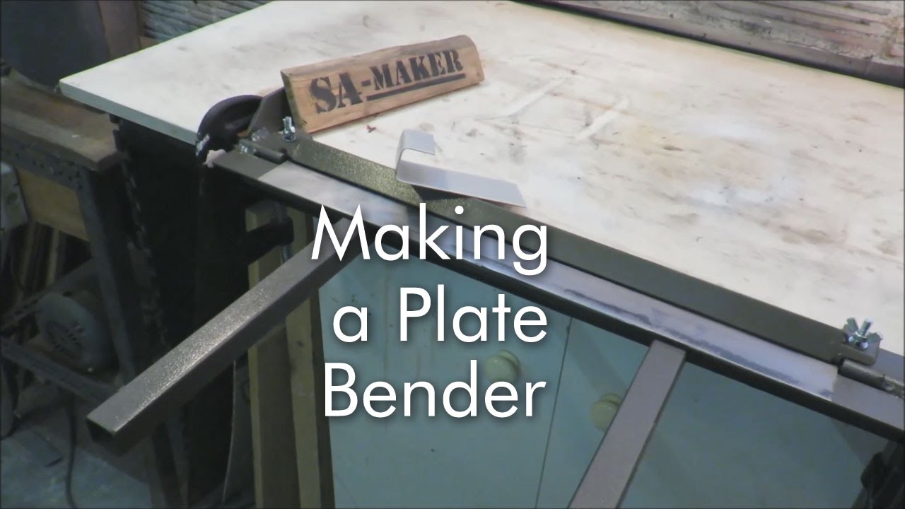 How to make a plate bender (sheet metal brake) - YouTube