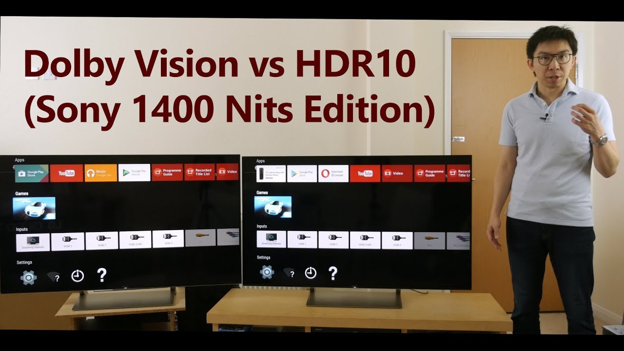 Dolby Vision Firmware Update vs HDR10 on 1400-Nit Sony HDR TV - YouTube