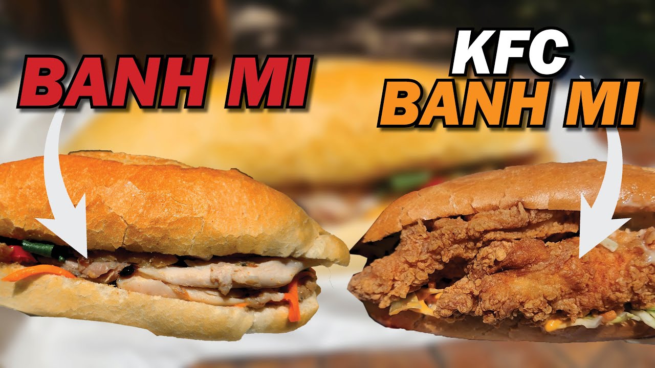 KFC Zinger Banh Mi - Review & Comparison - YouTube