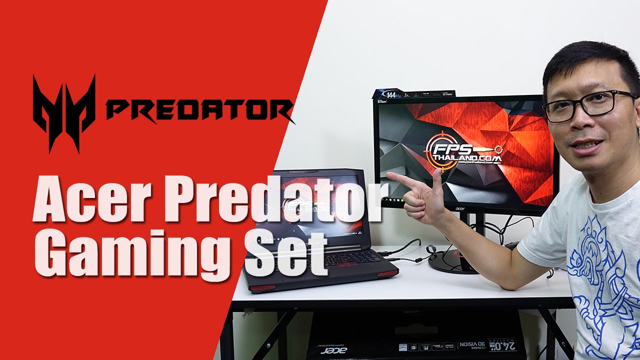 รีวิว: Acer Predator 15 และ Acer XB240H 144Hz Monitor - YouTube
