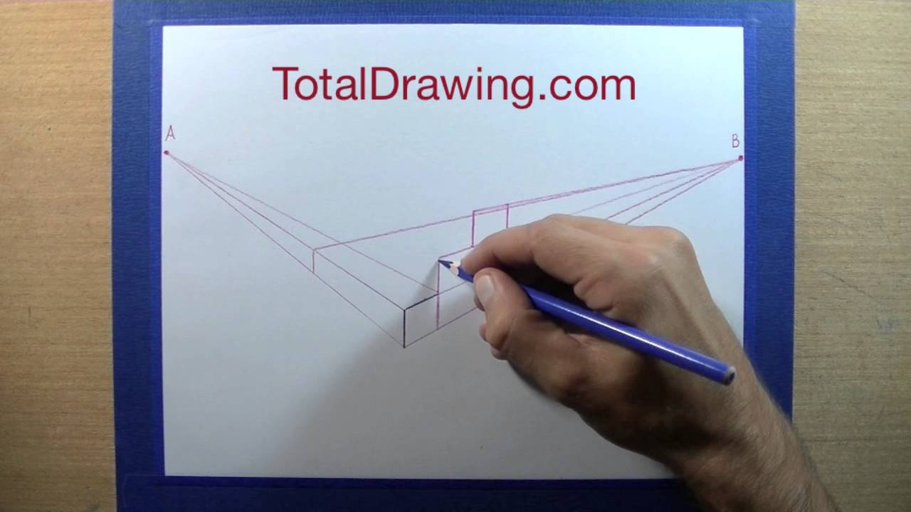Draw Stairs Using Two Point Perspective - YouTube