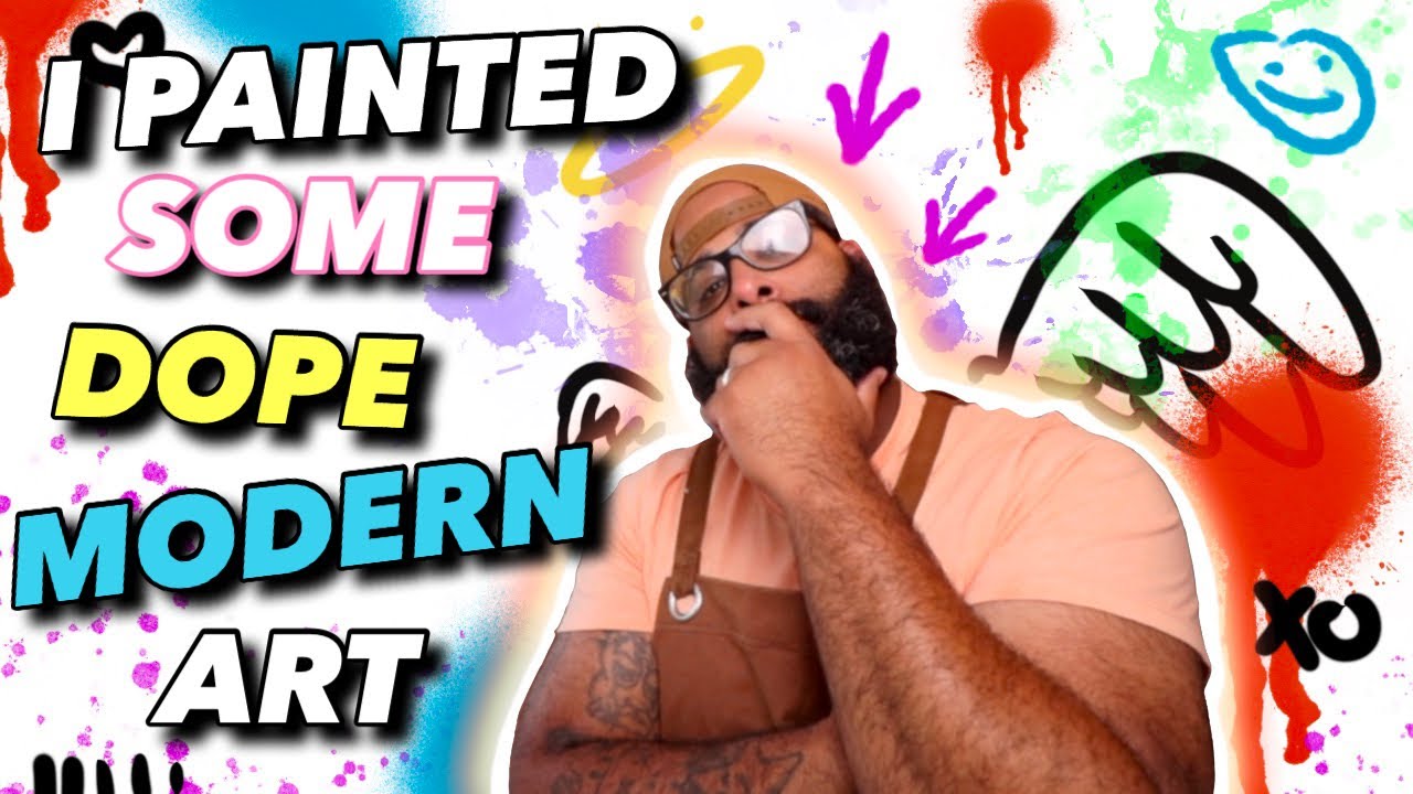 HOW I PAINT MODERN ART! | DOPE ART VLOG 10 - YouTube