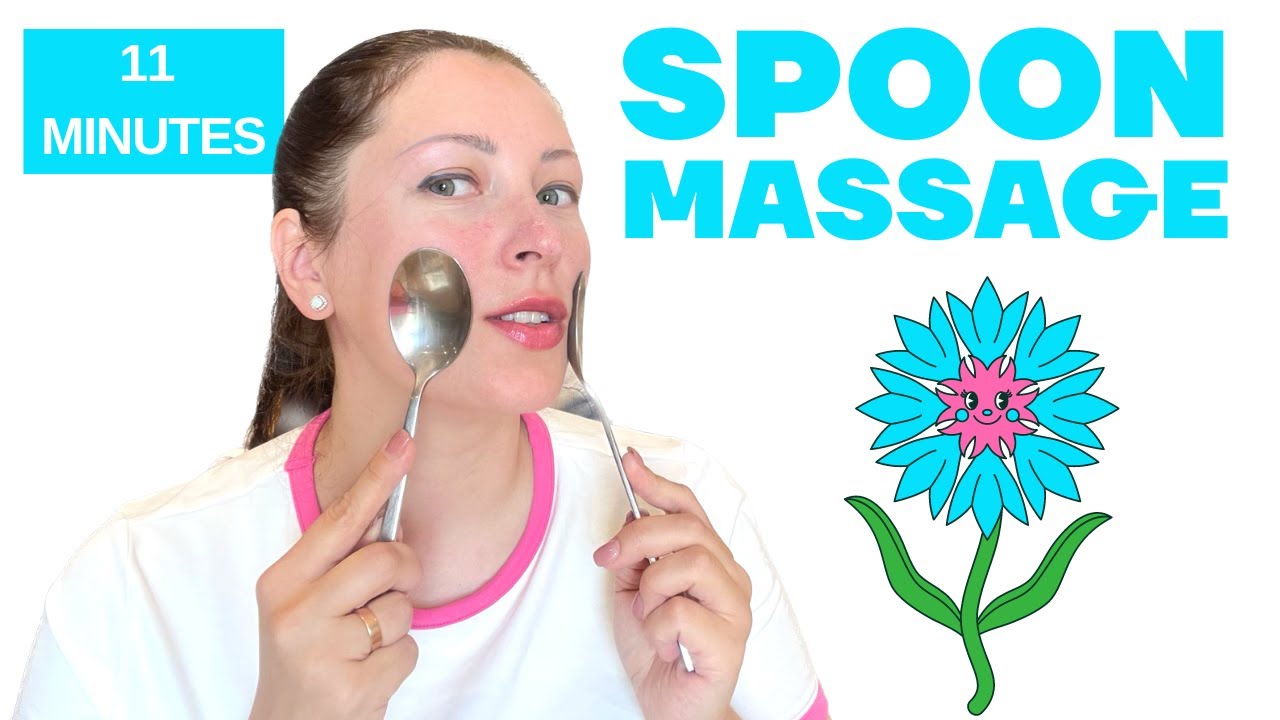 Spoon Facial Massage 🌟 Remove Face Wrinkles, Double chin and Facial ...