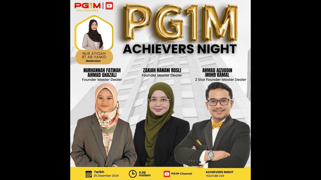 PG1M Achievers Night-New Founder Master Dealer's : Cik Nurhannah ,Puan ...