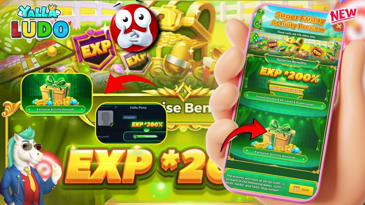 Yalla Ludo Super Friday Activity Preview 200% EXP - YouTube