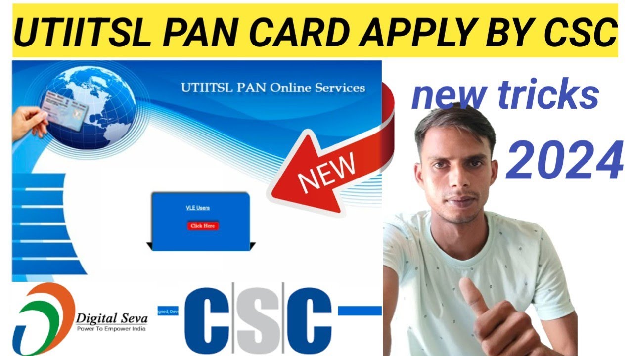 Uti pan card online apply by CSC | CSC se Pan Card Kivabe Korbo | How ...