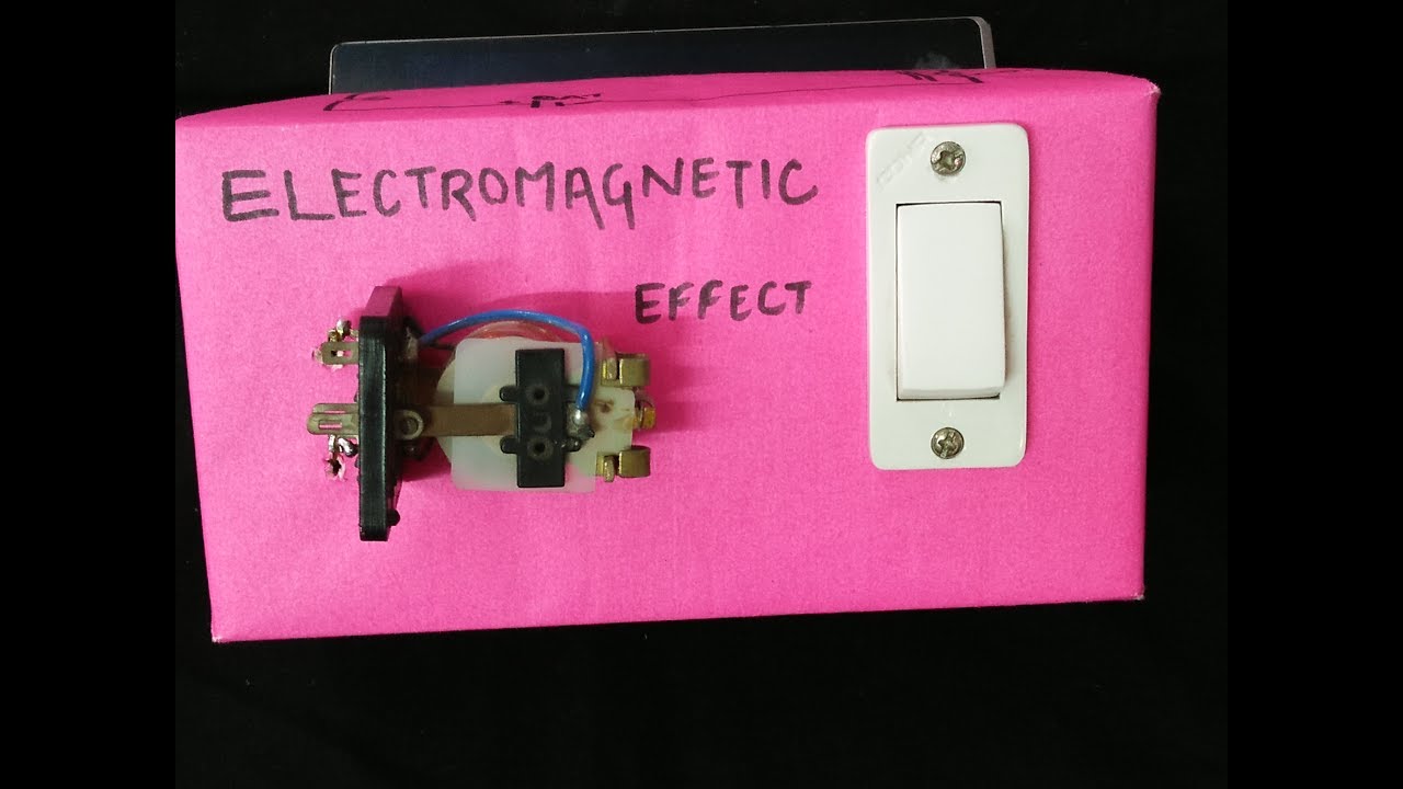 WORKING MODEL ON ELECTROMAGNETIC EFFECT OR ELECTROMAGNETS WITH PROPER ...