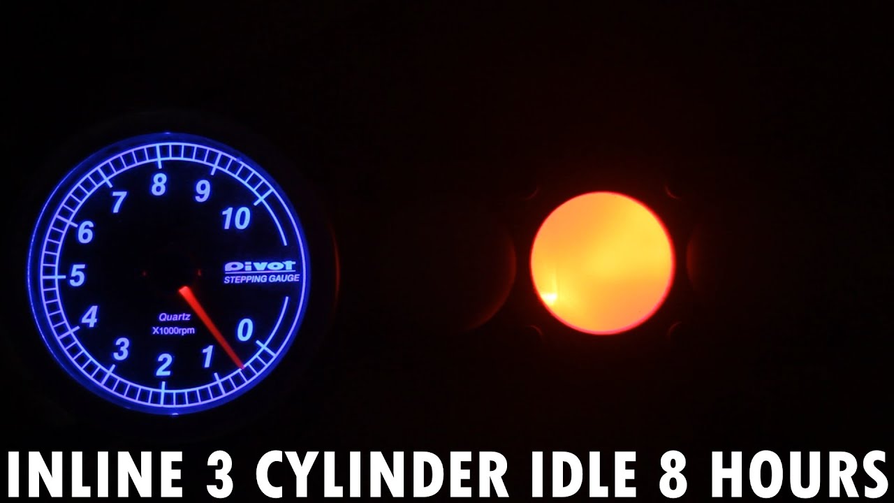 I3 inline 3 cylinder engine 8 hour idle firing order 1 2 3 - YouTube