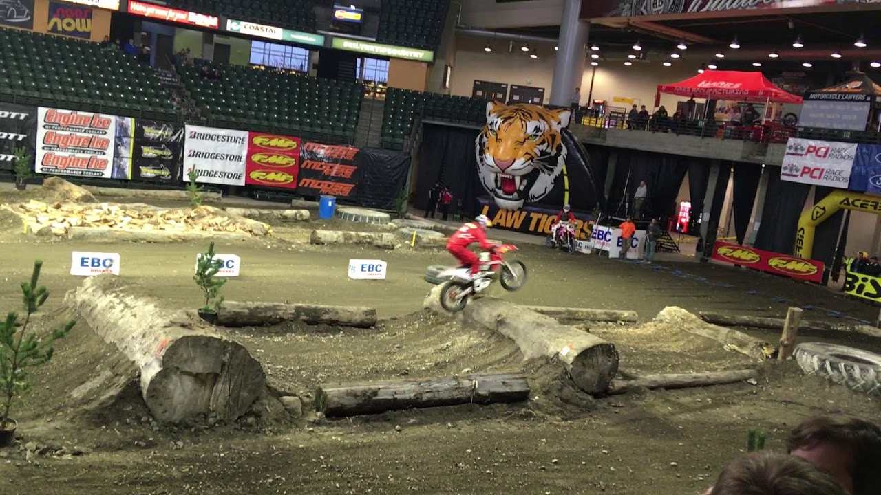 Geoff Aaron 2018 Gas Gas XC300 Endurocross Qualifying Everett WA. 27th ...