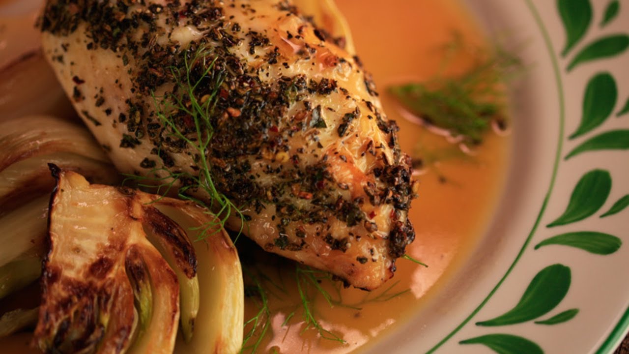 Italian Roast Chicken with Fennel - YouTube