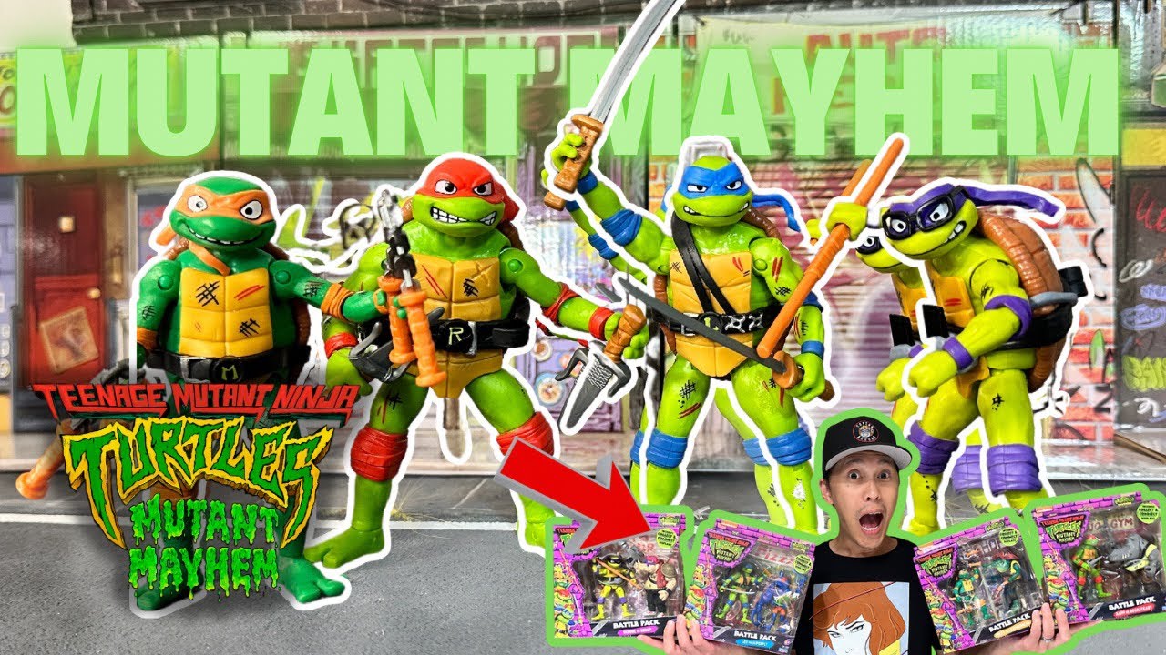 NEW TMNT Mutant Mayhem 2-packs review #toys #ninjaturtles - YouTube
