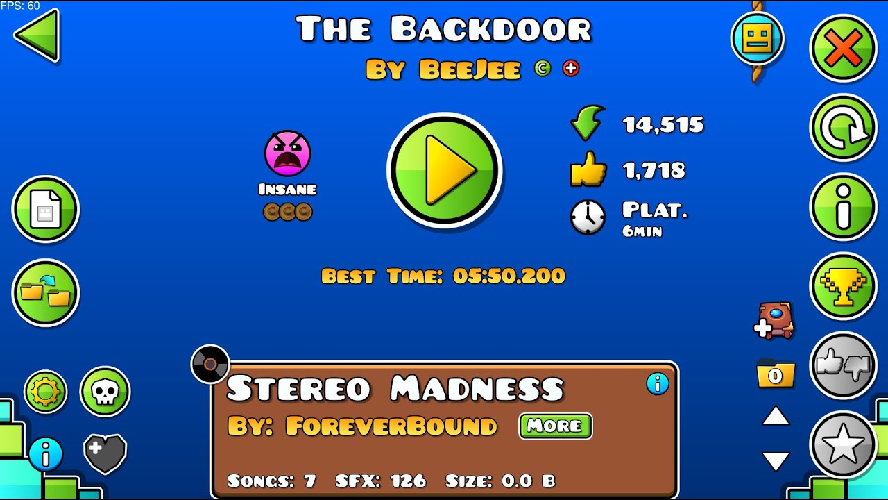 Beating The Backdoor By BeeJee | Geometry Dash 2.207 - YouTube