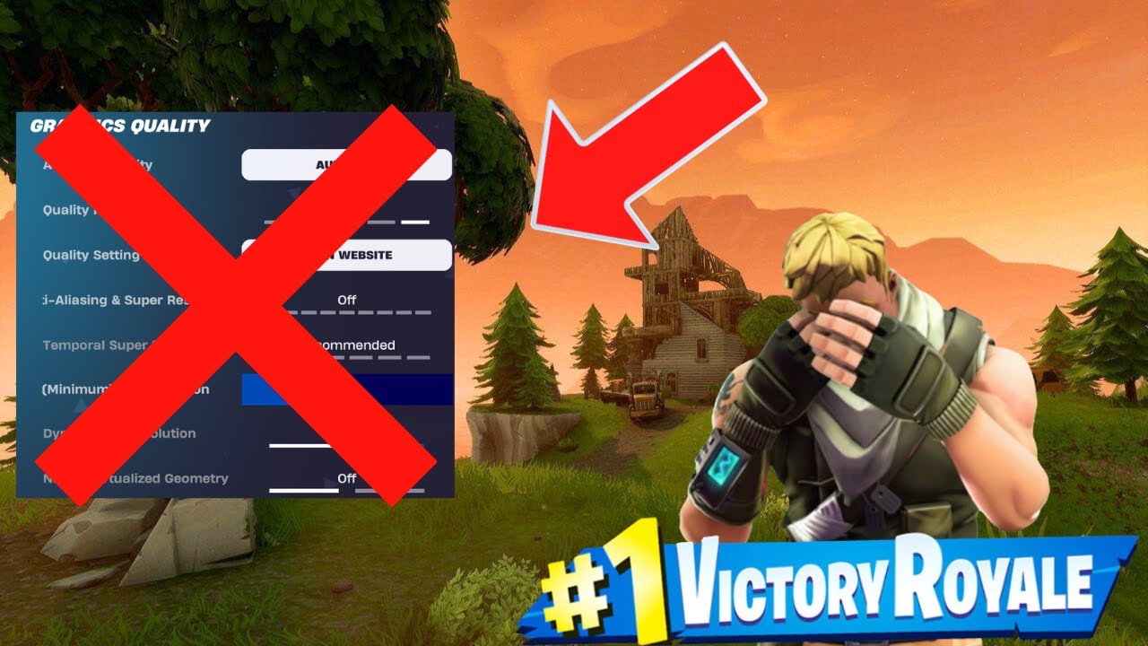 I played Fortnite with the worst settings possible... (CRAZY) - YouTube