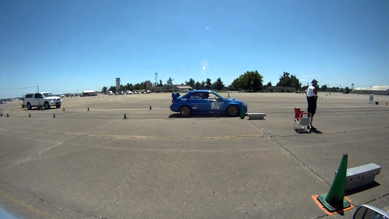 STX Subaru WRX vs. STU Subaru STi Blytheville ProSolo - YouTube