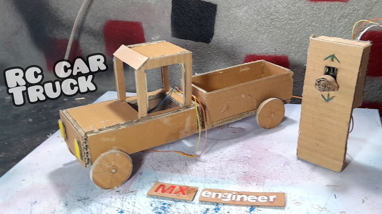 How to make remote control car with one motor and cardboard / make rc ...