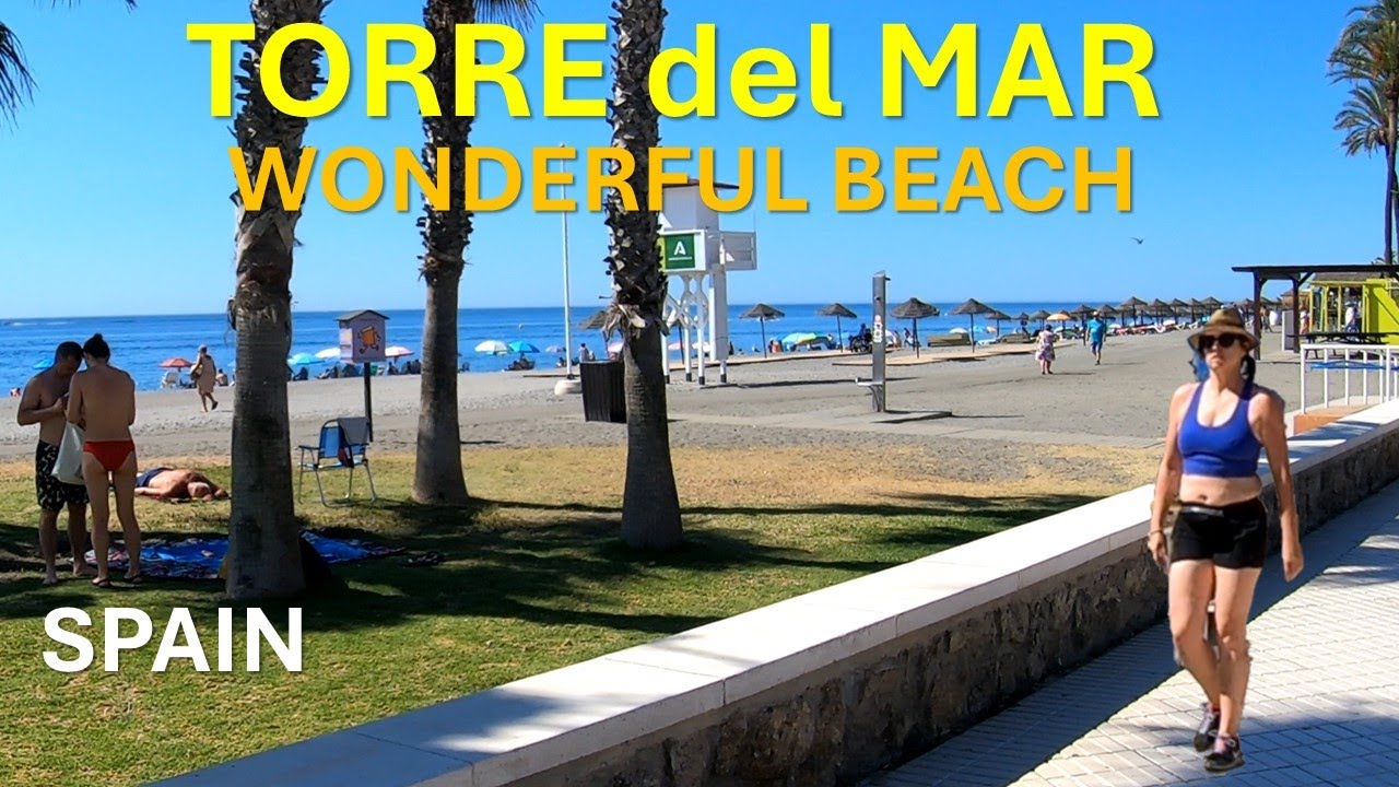 Torre del Mar Spain Beach Summer 2024 Malaga Costa del Sol - YouTube