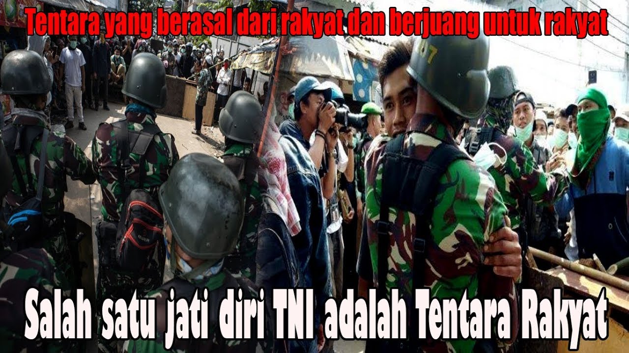 INI SALAH SATU BUKTI JATI DIRI TNI adalah TENTARA RAKYAT - YouTube