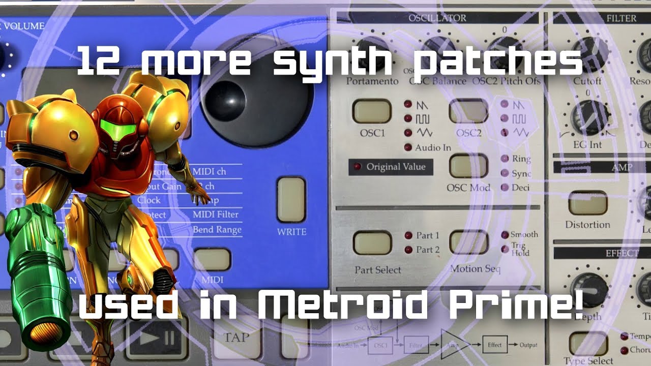 14 More Synth Patches used in Metroid Prime [Part 4] - YouTube
