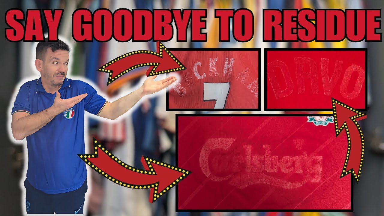 Expert Tips: Removing Stubborn Residue and Stains from Football Shirts ...