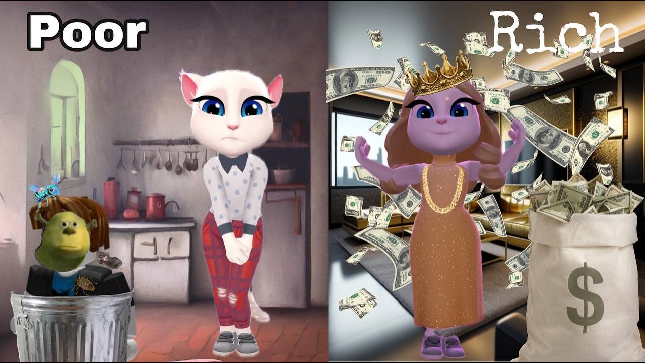 Rich Angela vs Poor Angela - YouTube
