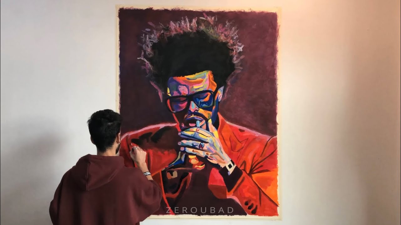 The Weeknd - Drawing by Zeroubad - YouTube