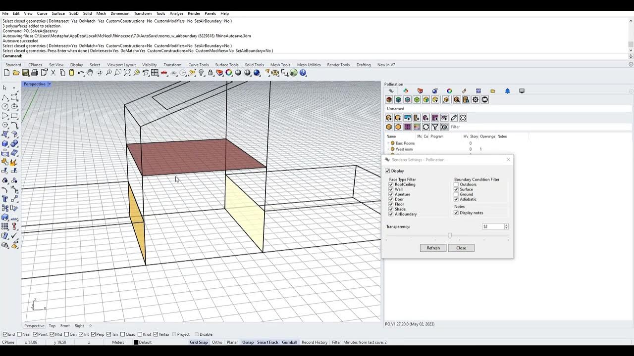 Pollination Rhino: How to use Air Boundaries to create holes in an IES VE model - YouTube