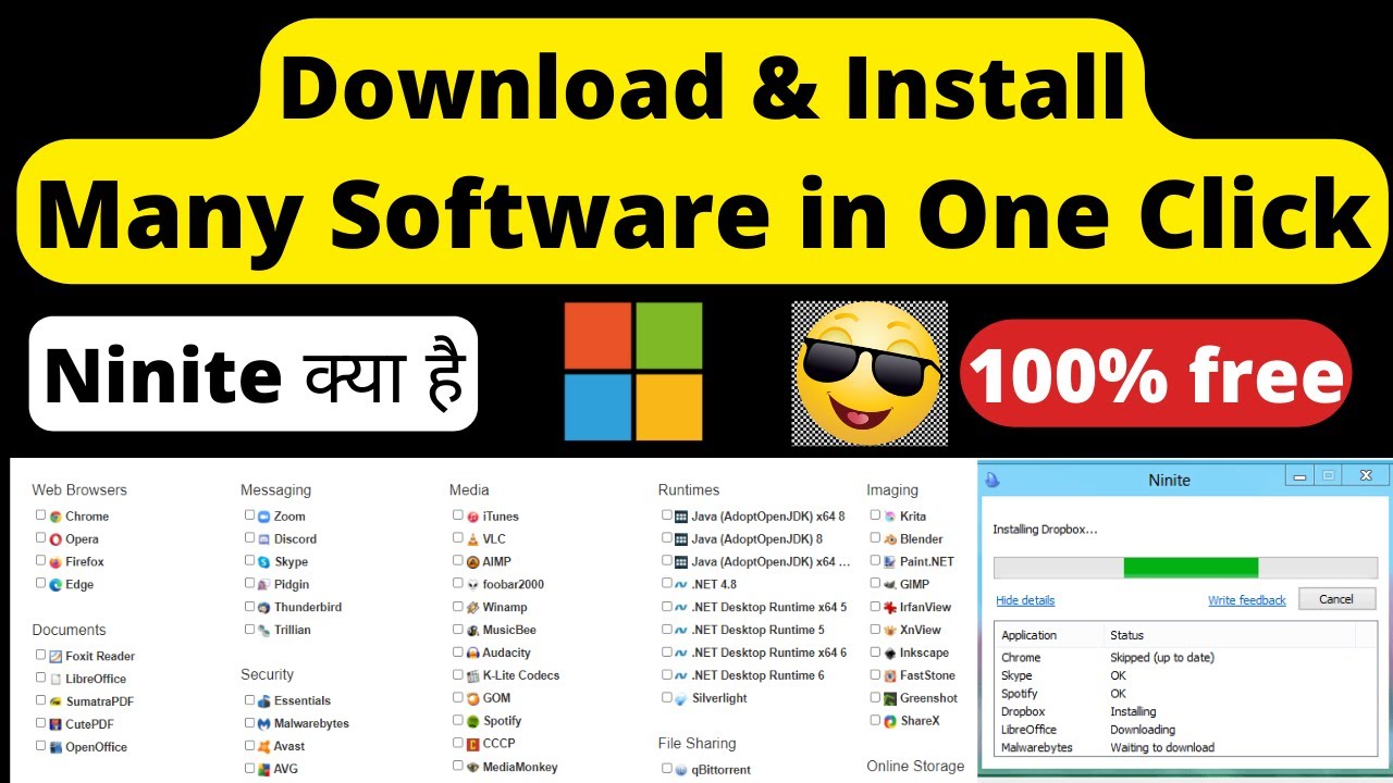 One click all software installed | download many software at once in ...