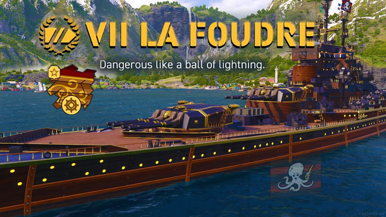 La Foudre Premium Pirate Battleship 360 | World of Warships Legends ...
