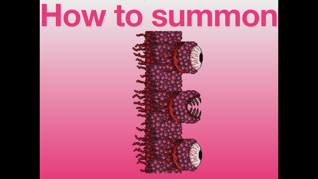 (How to summon the wall of flesh) in terraria - YouTube