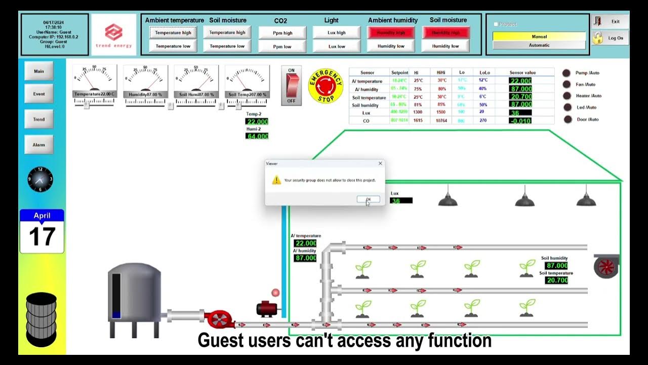 Intelligent Greenhouse Scada system ( Indusoft web studio, Web, MySQL, IoT) S7-1200 PLC - YouTube