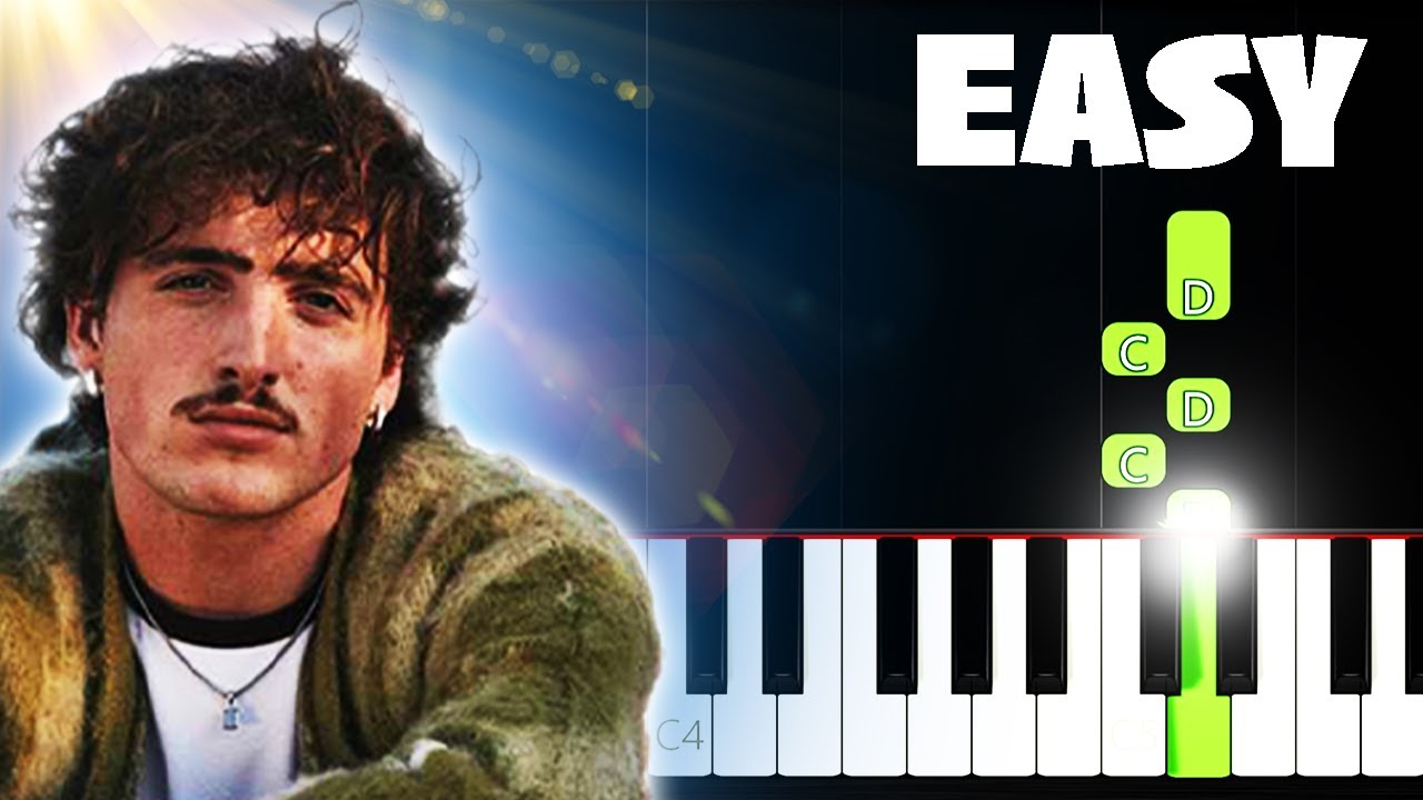 Benson Boone - Beautiful Things - EASY Piano Tutorial Chords - Chordify