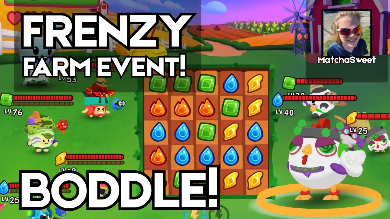 PLAYING FRENZY FARM EVENT IN BODDLE!!!!!! GETTING SHARDS FOR VEGGIEBOT ...