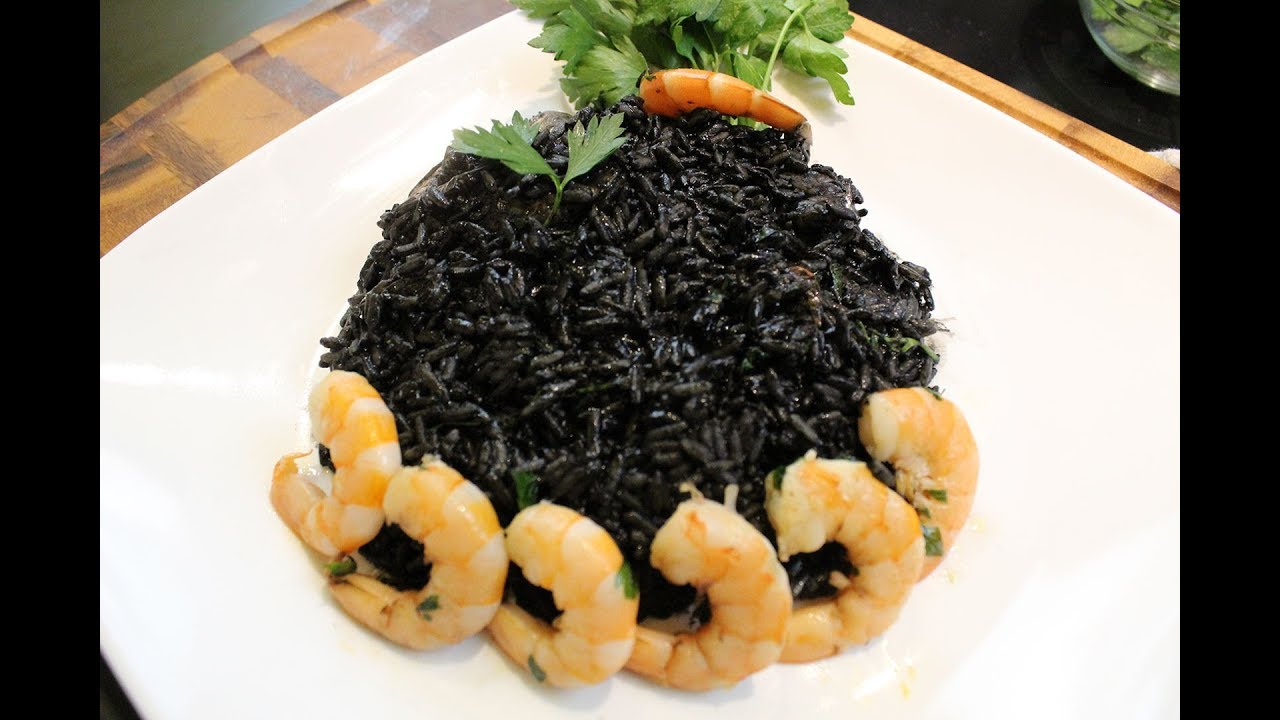 Cuttlefish Ink (Black) Risotto with Smoked Oysters in Cottonseed Oil ...