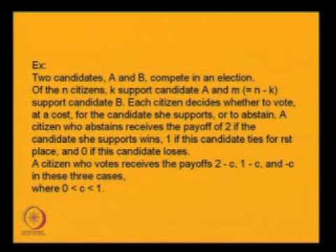 Mod-02 Lec-08 Public Good Provision, Strict Nash Equilibrium - YouTube