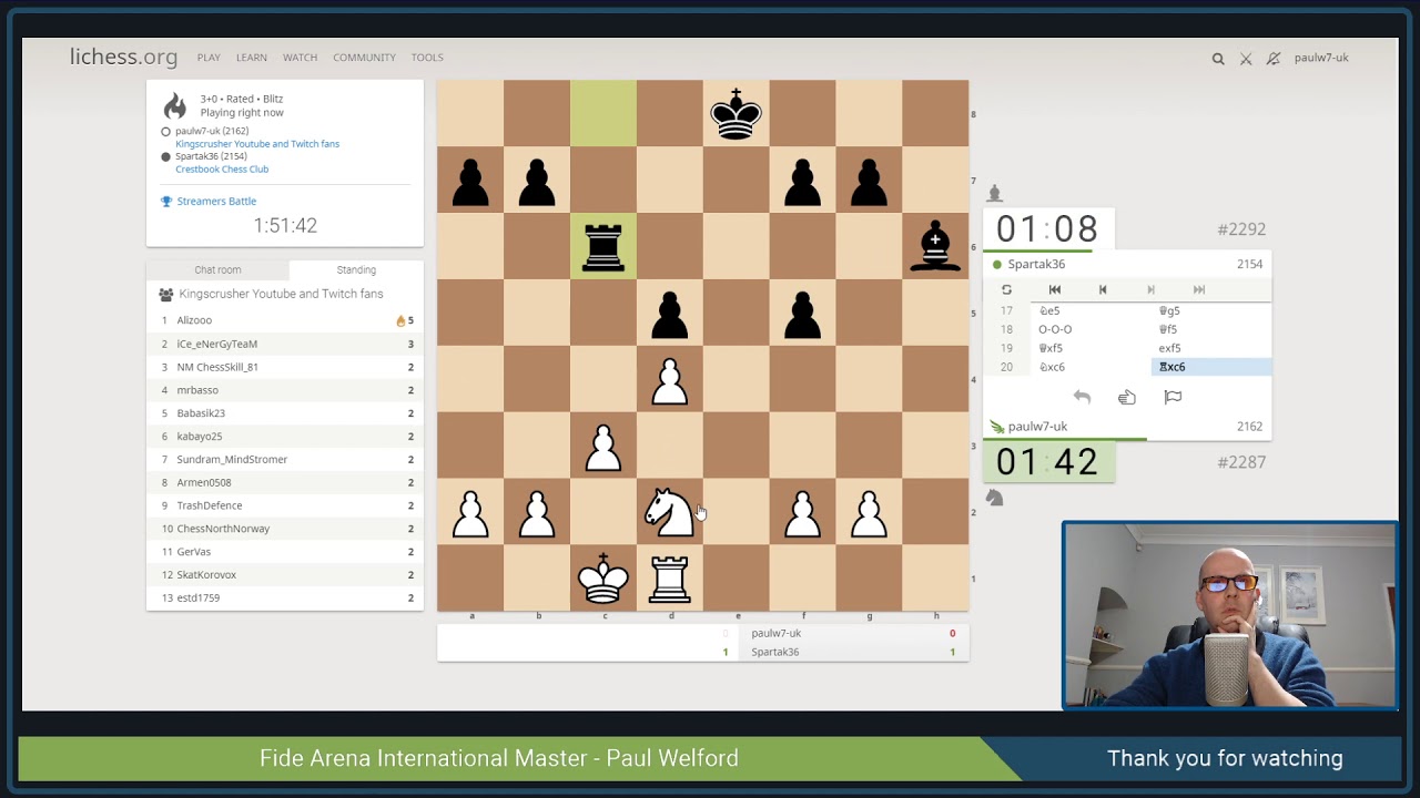 Lichess.org Streamers Battle Team Kingscrusher 5 July 2020 - YouTube