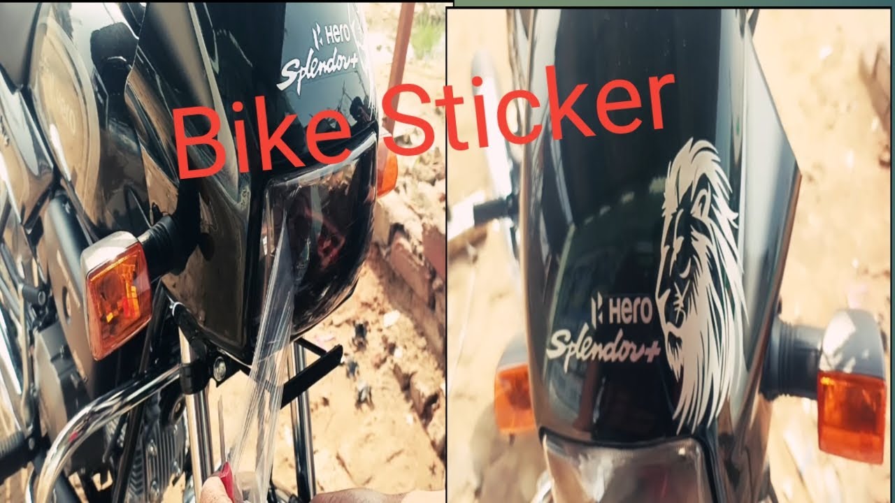 स्प्लेंडर बाइक मॉडिफाई लोगों स्टीकर Bike sticker. - YouTube