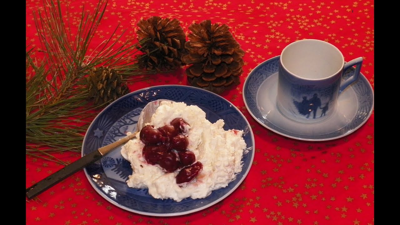 Danish Christmas Rice Pudding with Cherry Sauce Dessert Recipe ...