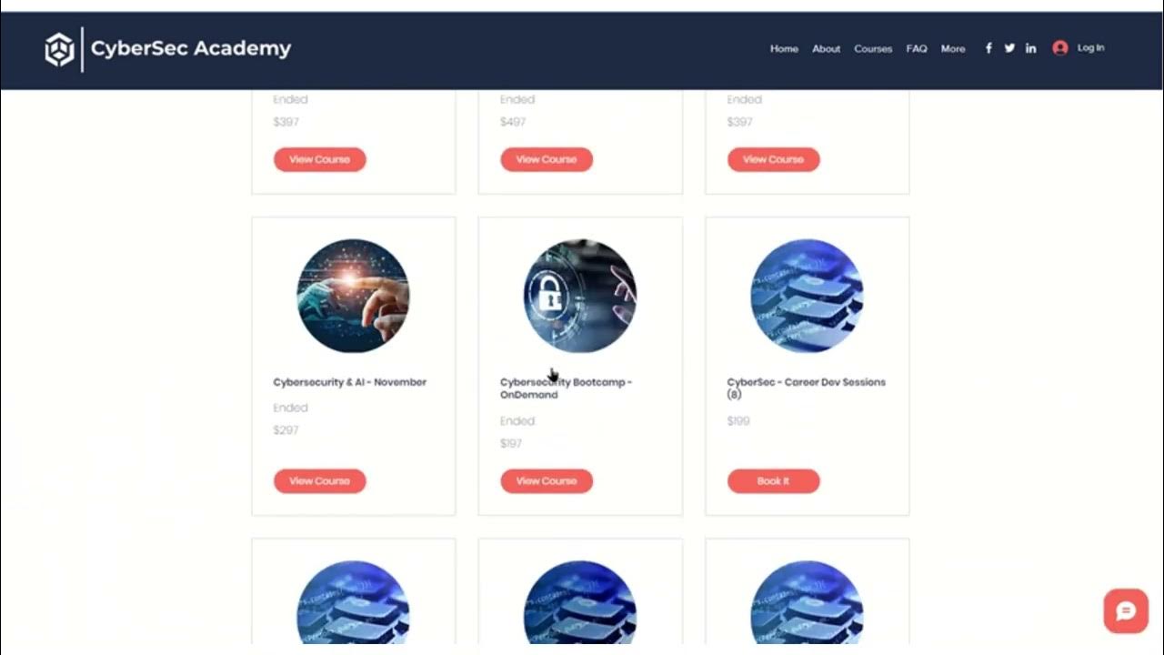 Course Corner CyberSec Academy - YouTube