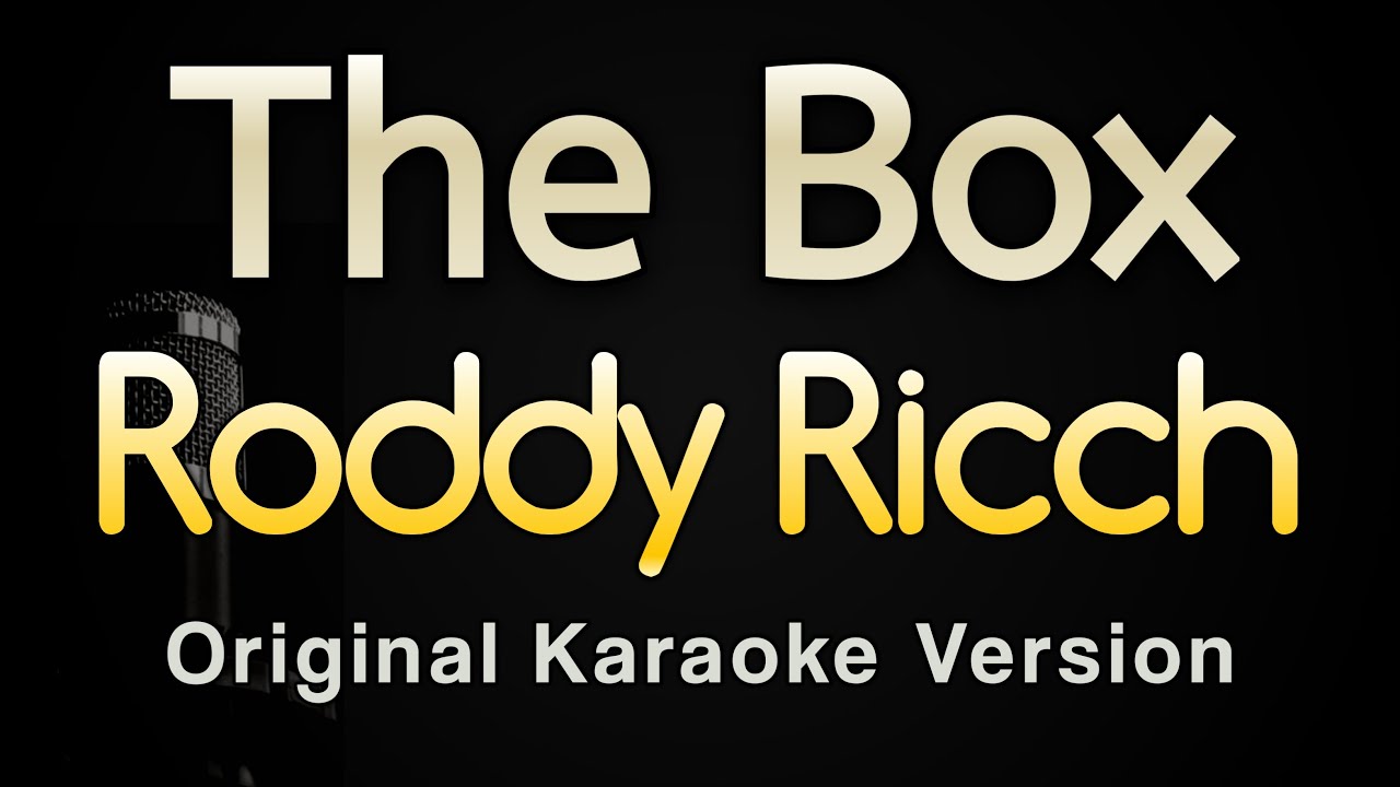 The Box - Roddy Ricch (Karaoke Songs With Lyrics - Original Key) - YouTube