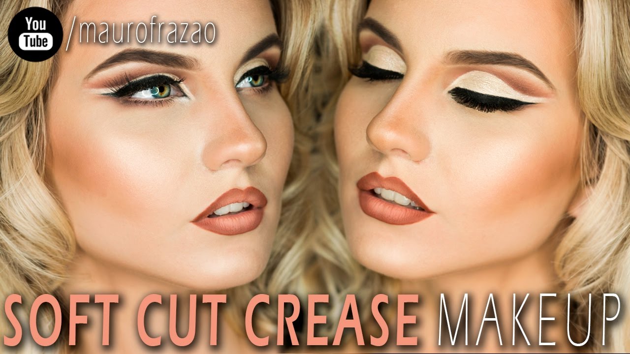 MAQUIAGEM SOFT CUT CREASE | SOFT CUT CREASE MAKEUP TUTORIAL - YouTube